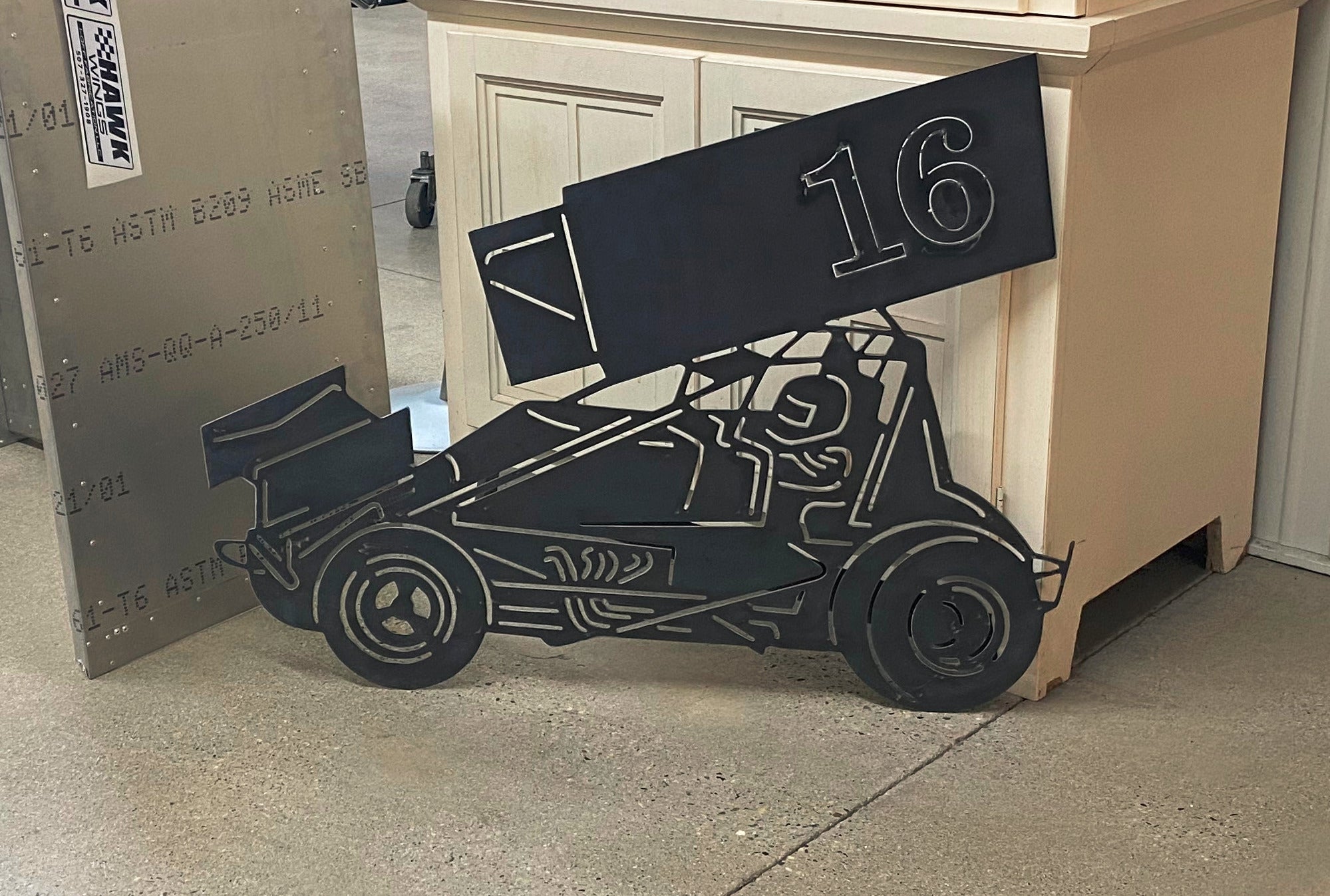 Sprint Car Sign - Call for quote – Hawk Wings by 1-OFF FABRICATION LLC